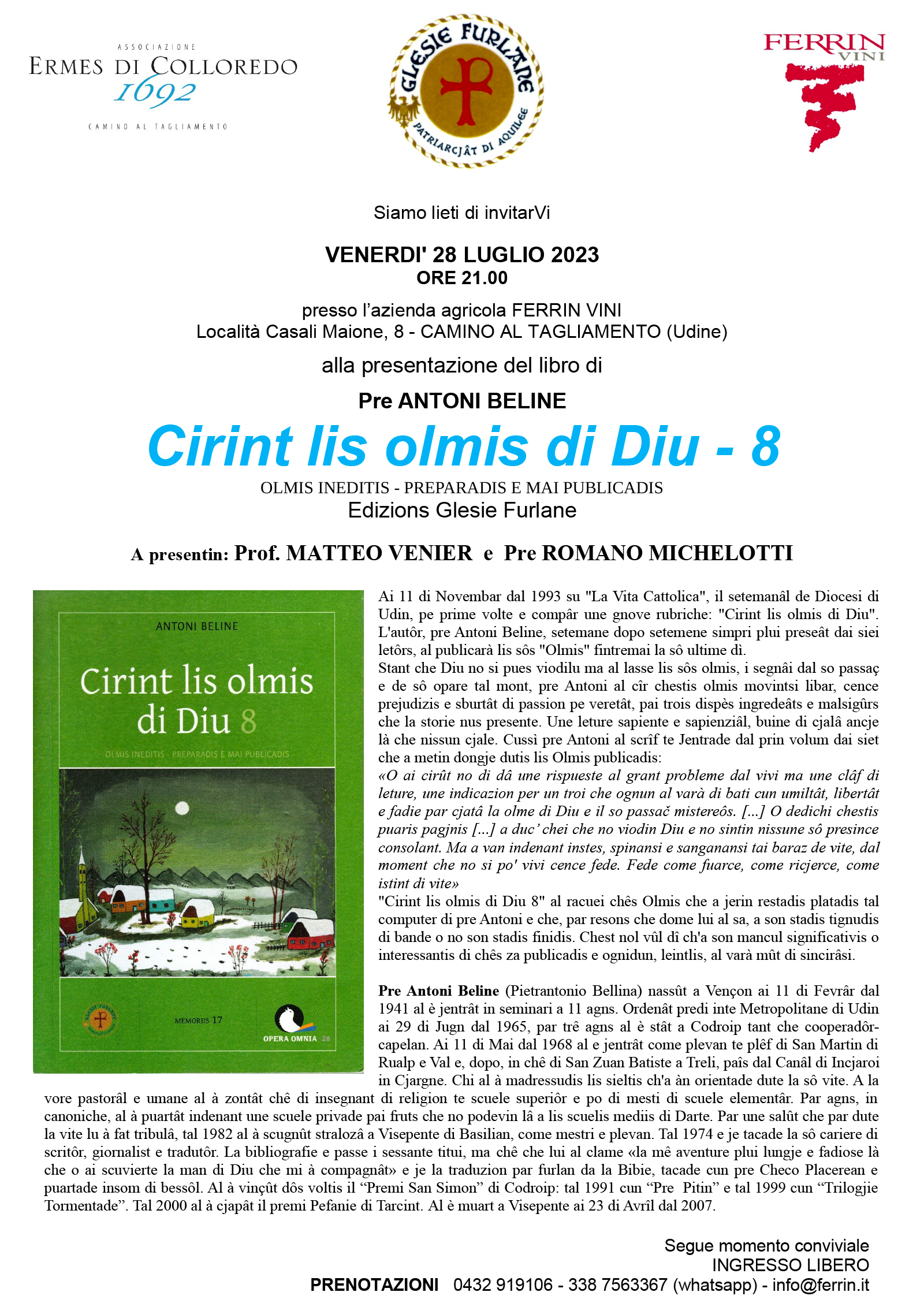 Cirint lis olmis di Diu - 8 - Glesie Furlane