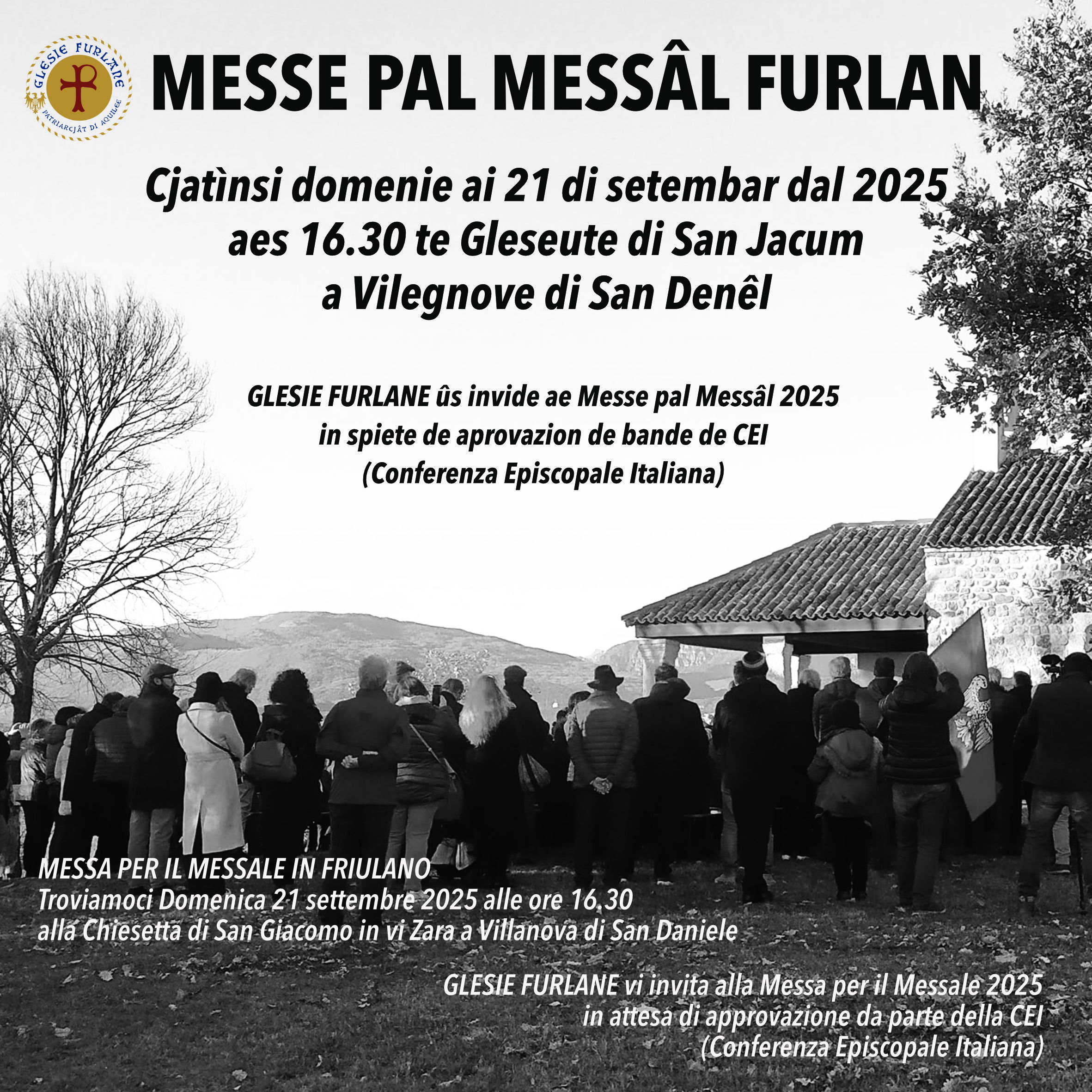 MESSE PAL MESSÂL - Glesie Furlane